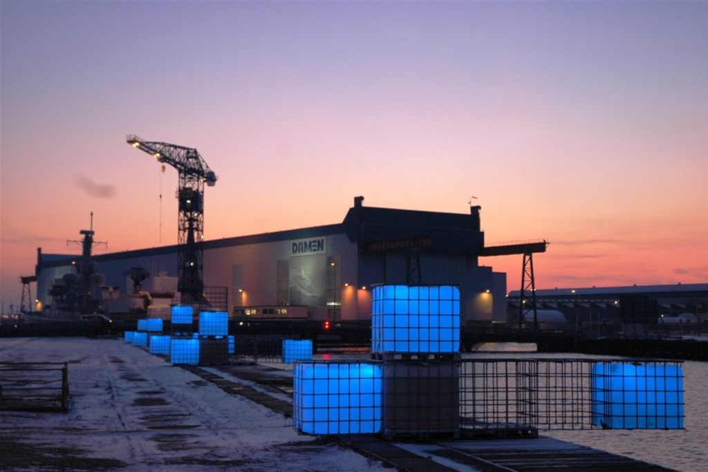 IBC light installation - Refunc - Re-Connecting People and Material